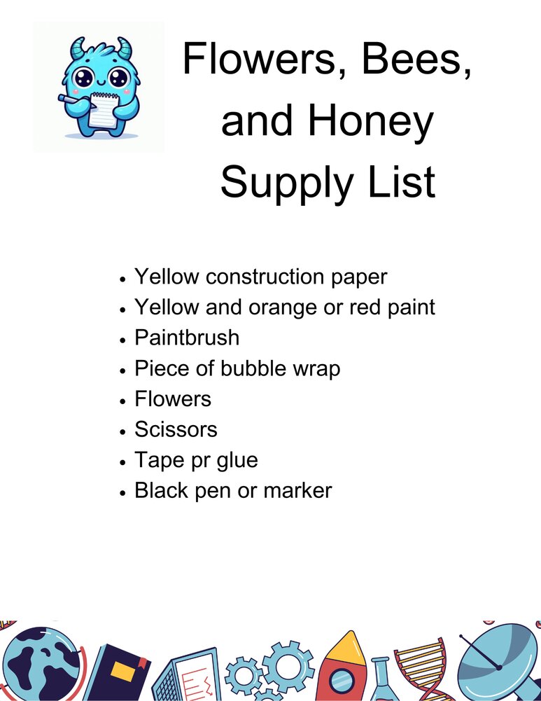 A Mini Science Unit on Nature: Flowers, Bees and Honey