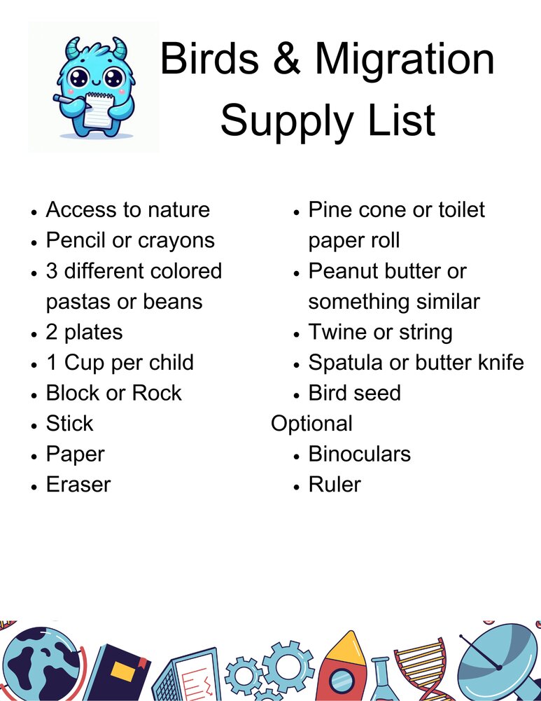 Homeschool Curriculum Unit on Bird Migration