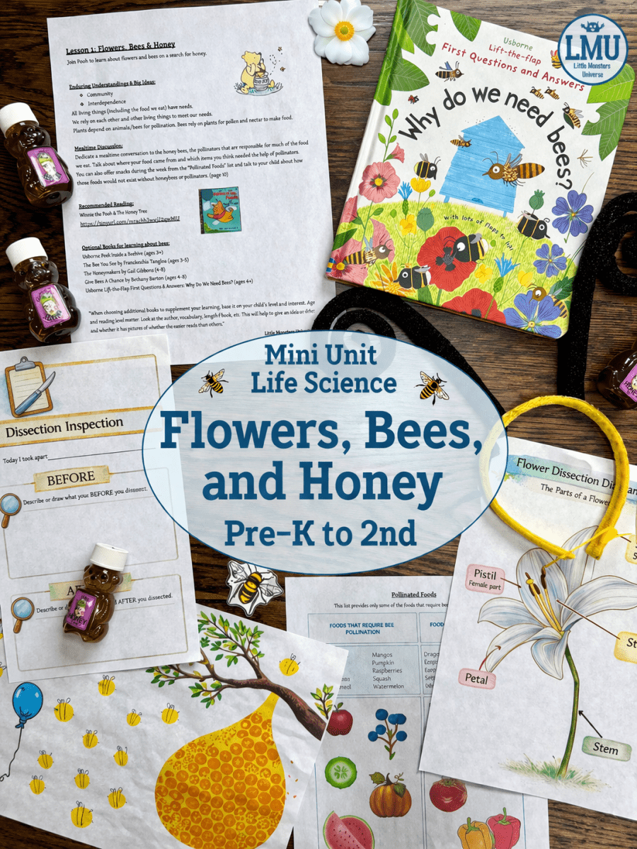 Flowers & Bees Science Unit for Kids | Homeschool & Classroom