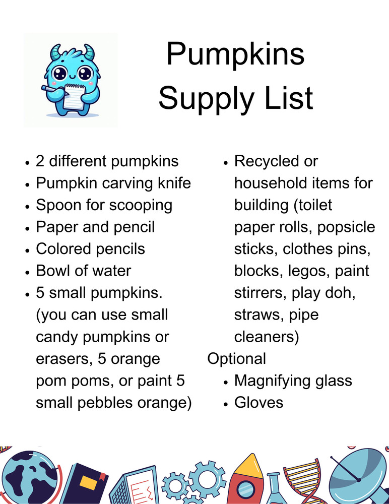 Mini Homeschool Unit on Pumpkins in the Fall