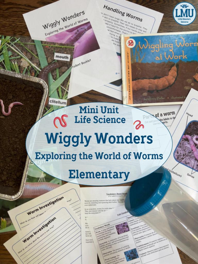 Mini Unit for Exploring the World of Worms (K to 2nd Grade)