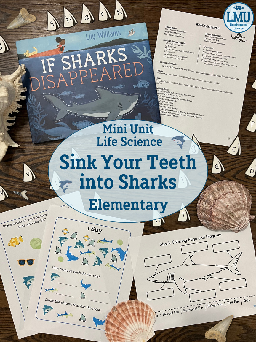 Sharks Mini Unit: Fun STEM Activities for Elementary Students