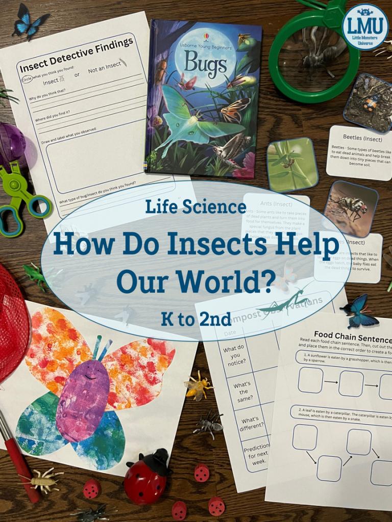 K to 2nd Grade Homeschool Unit on How Insects Help Our World