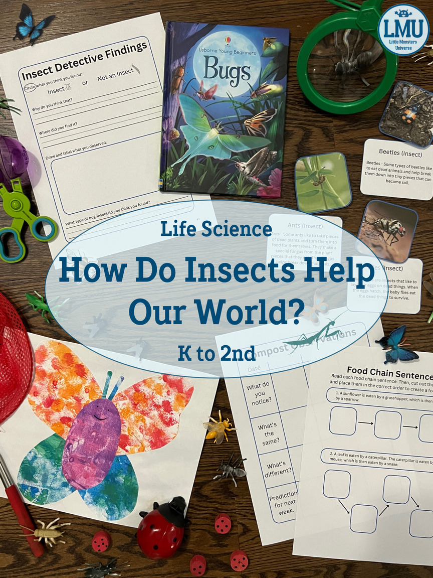 K to 2nd Grade Homeschool Unit on How Insects Help Our World