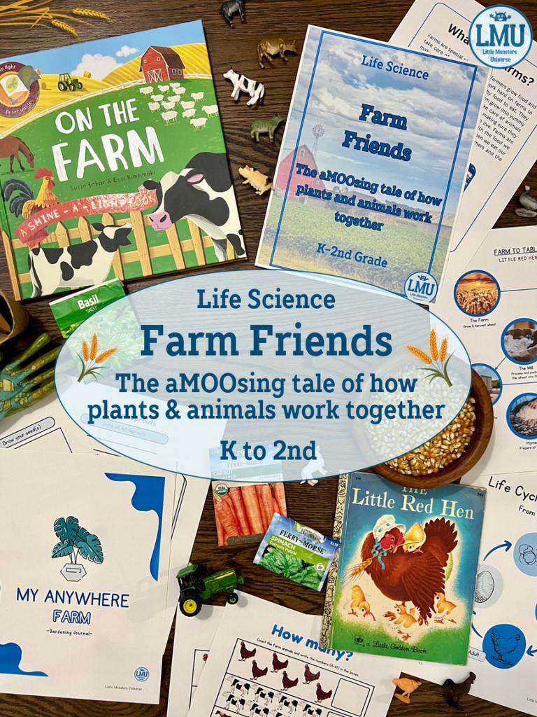 Farm Ecosystems Science Homeschool Unit (K-2nd Grade).