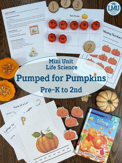 Mini Homeschool Unit on Pumpkins in the Fall