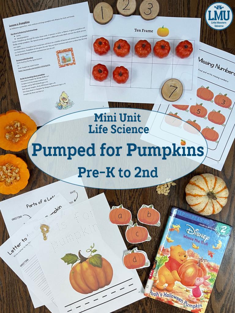 Mini Homeschool Unit on Pumpkins in the Fall