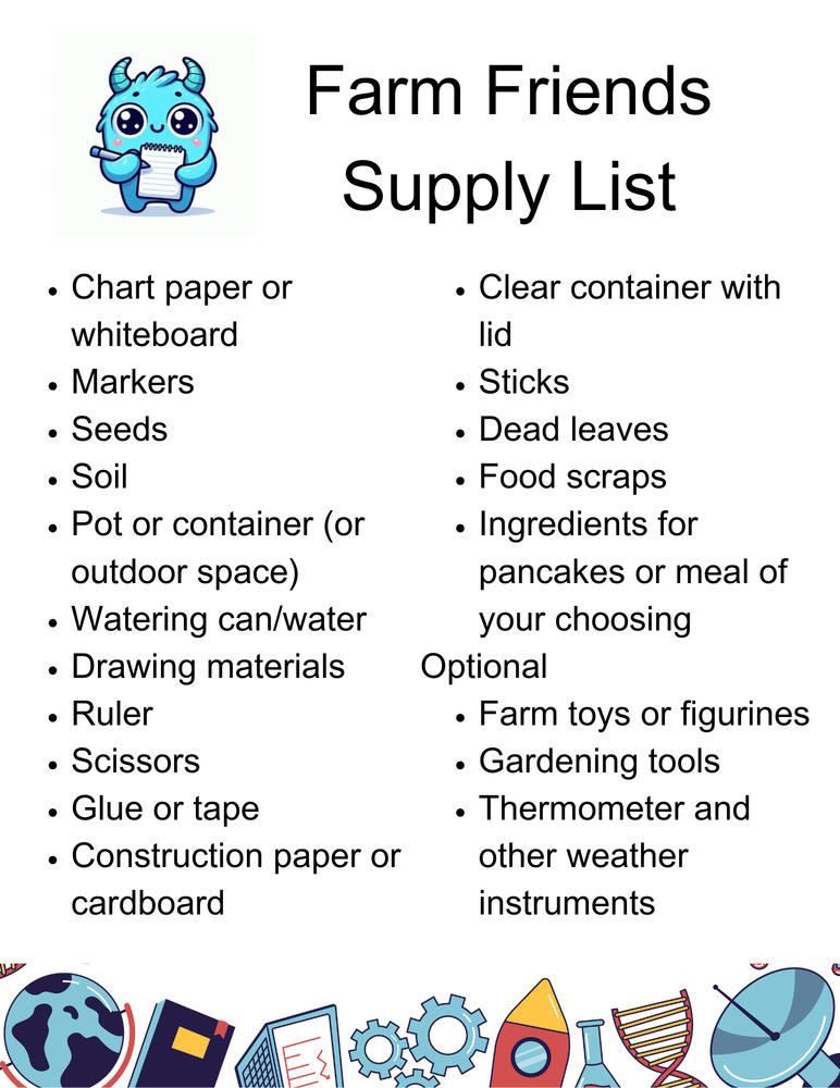 Farm Ecosystems Science Homeschool Unit (K-2nd Grade).